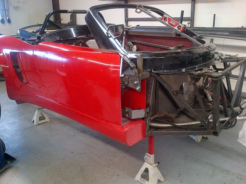 Engineering Team Begins Building 818S for Open House | Factory Five ...