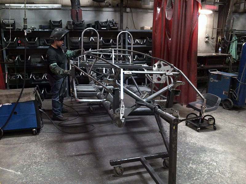 Engineering Team Begins Building 818S for Open House | Factory Five ...